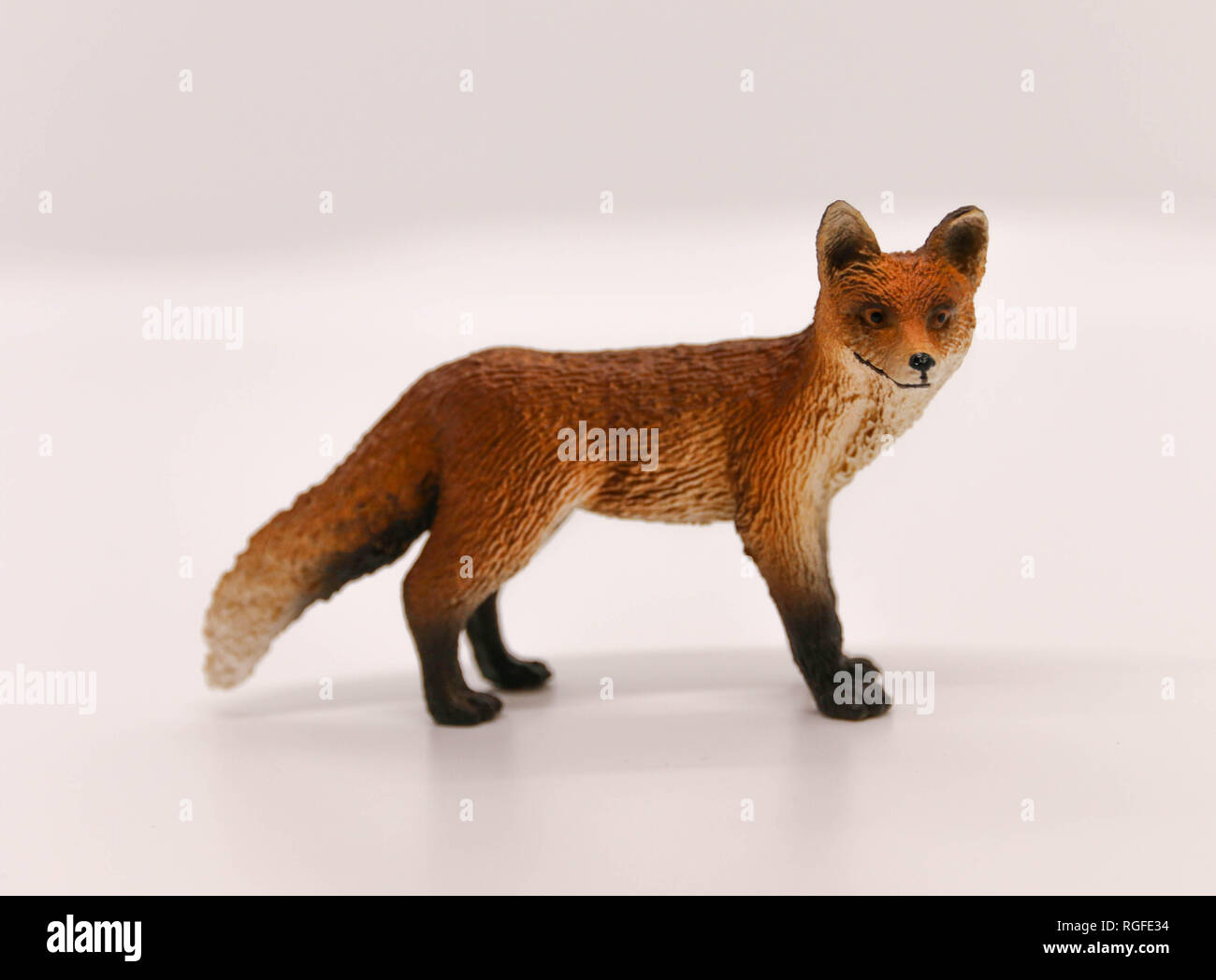 Fox lifelike sculpture figure Stock Photo - Alamy