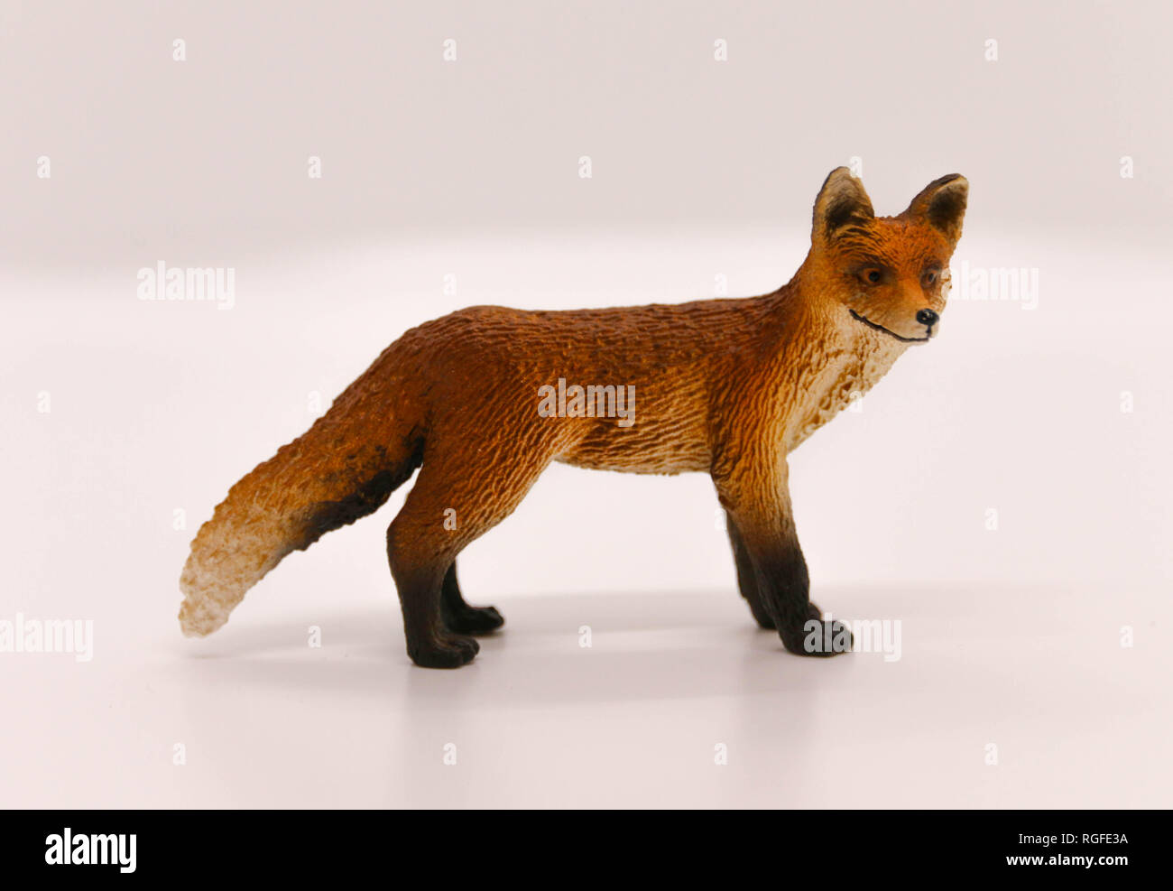 Fox lifelike sculpture figure Stock Photo - Alamy
