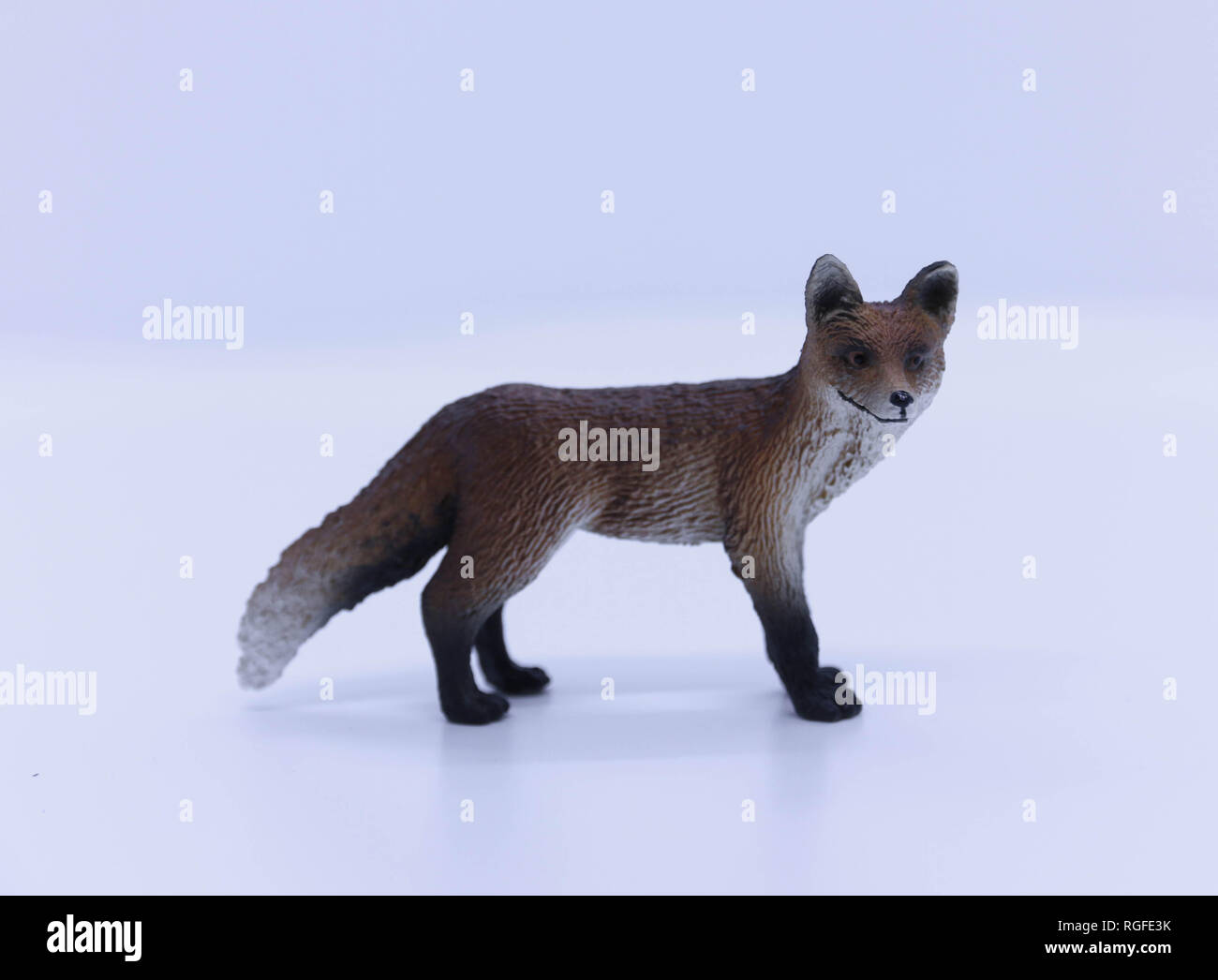 Fox lifelike sculpture figure Stock Photo - Alamy