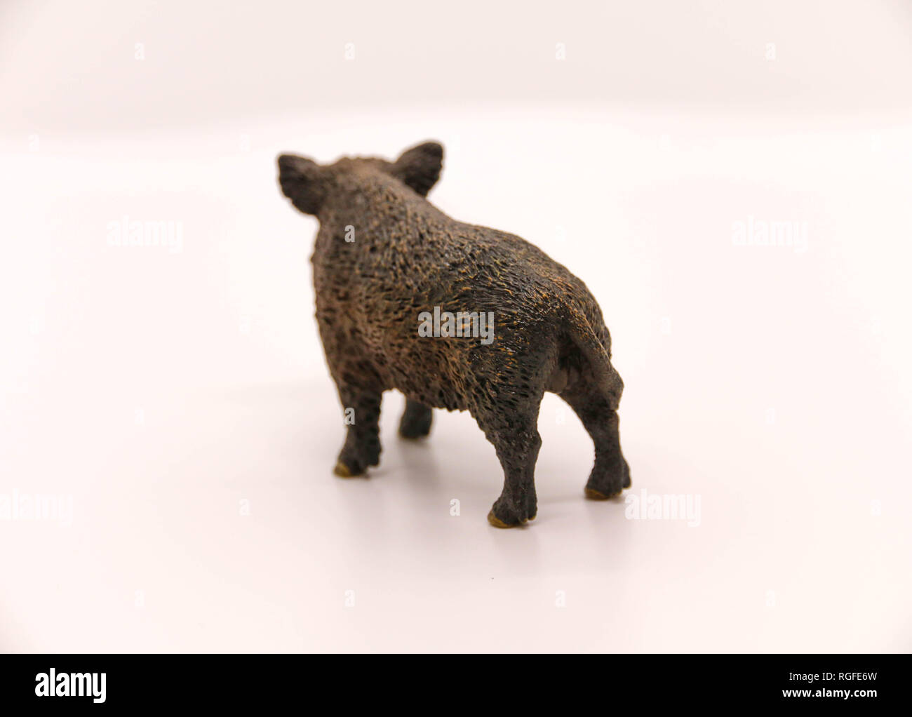 Boar lifelike sculpture figure Stock Photo - Alamy