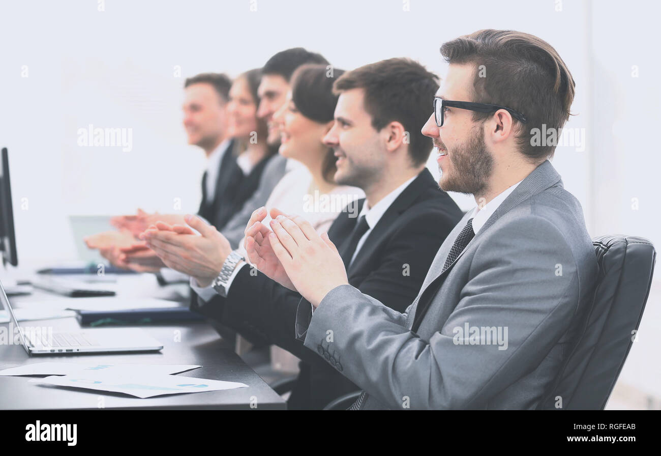 Work team cheering together hi-res stock photography and images - Alamy