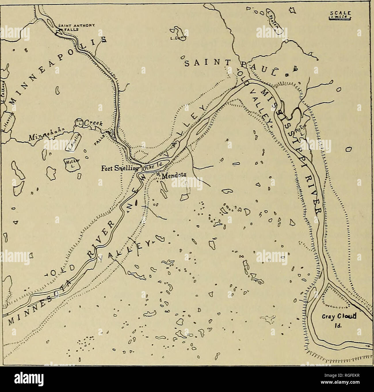Map of confluence hi-res stock photography and images - Alamy