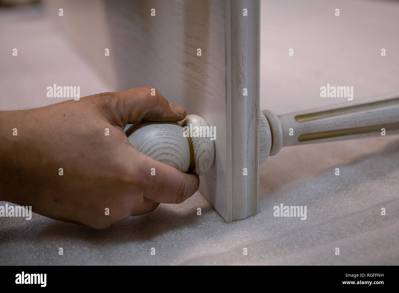 Making furniture from wood. Work carpenter. Carpentry tools. Carpentry ...