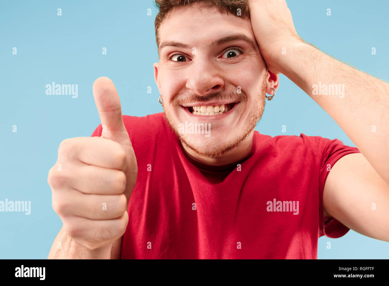 I won. Winning success happy man celebrating being a winner. Dynamic ...