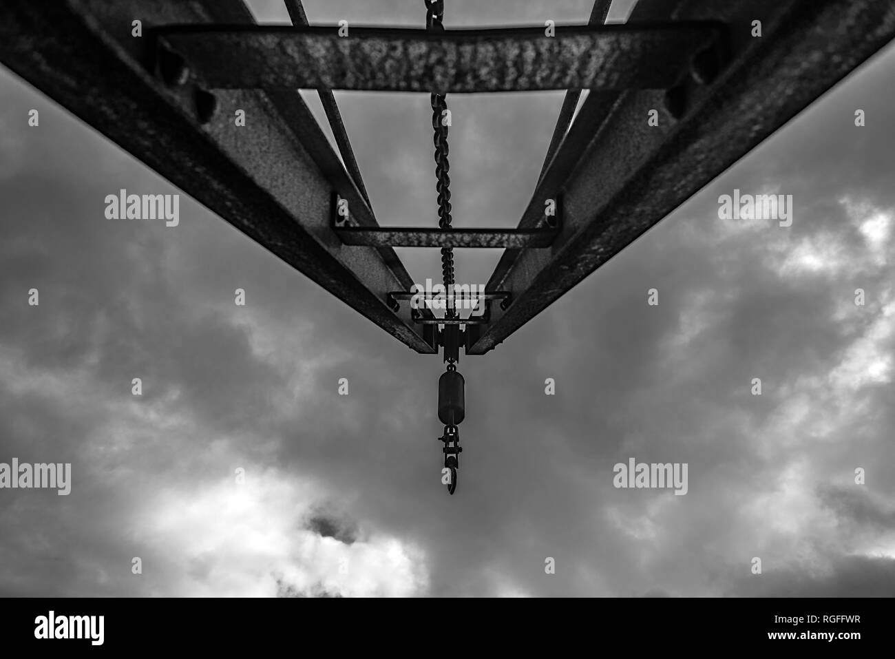 Hoist hoists Black and White Stock Photos & Images - Alamy