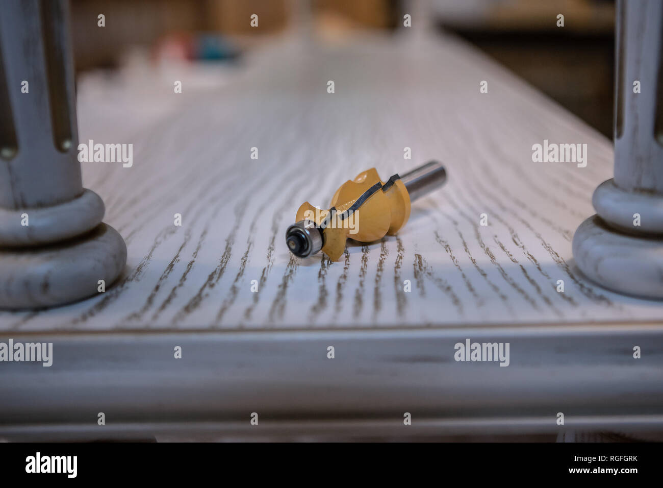 Making furniture from wood. Work carpenter. Carpentry tools. Carpentry ...