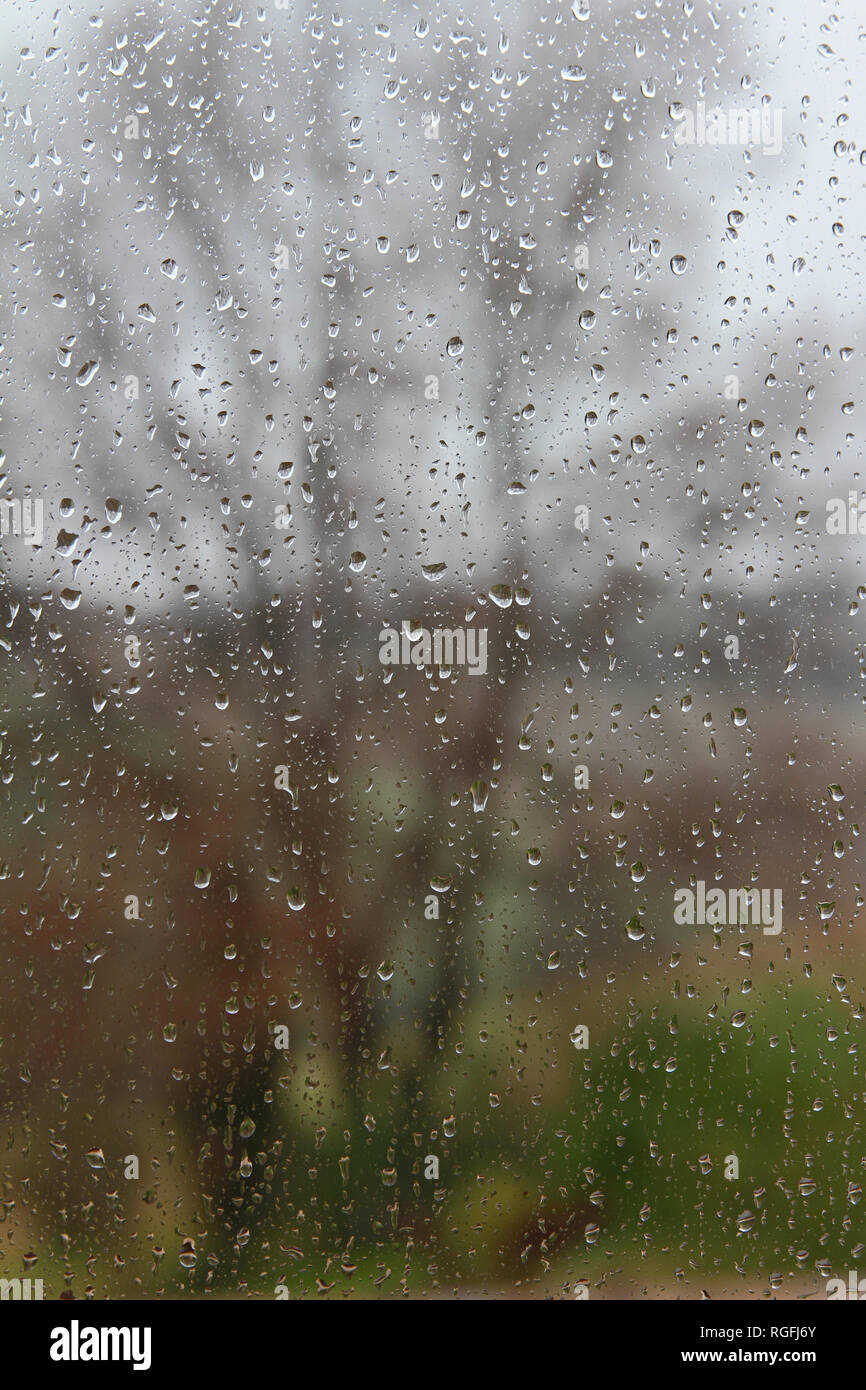 Raining outside window drop water hi-res stock photography and images ...