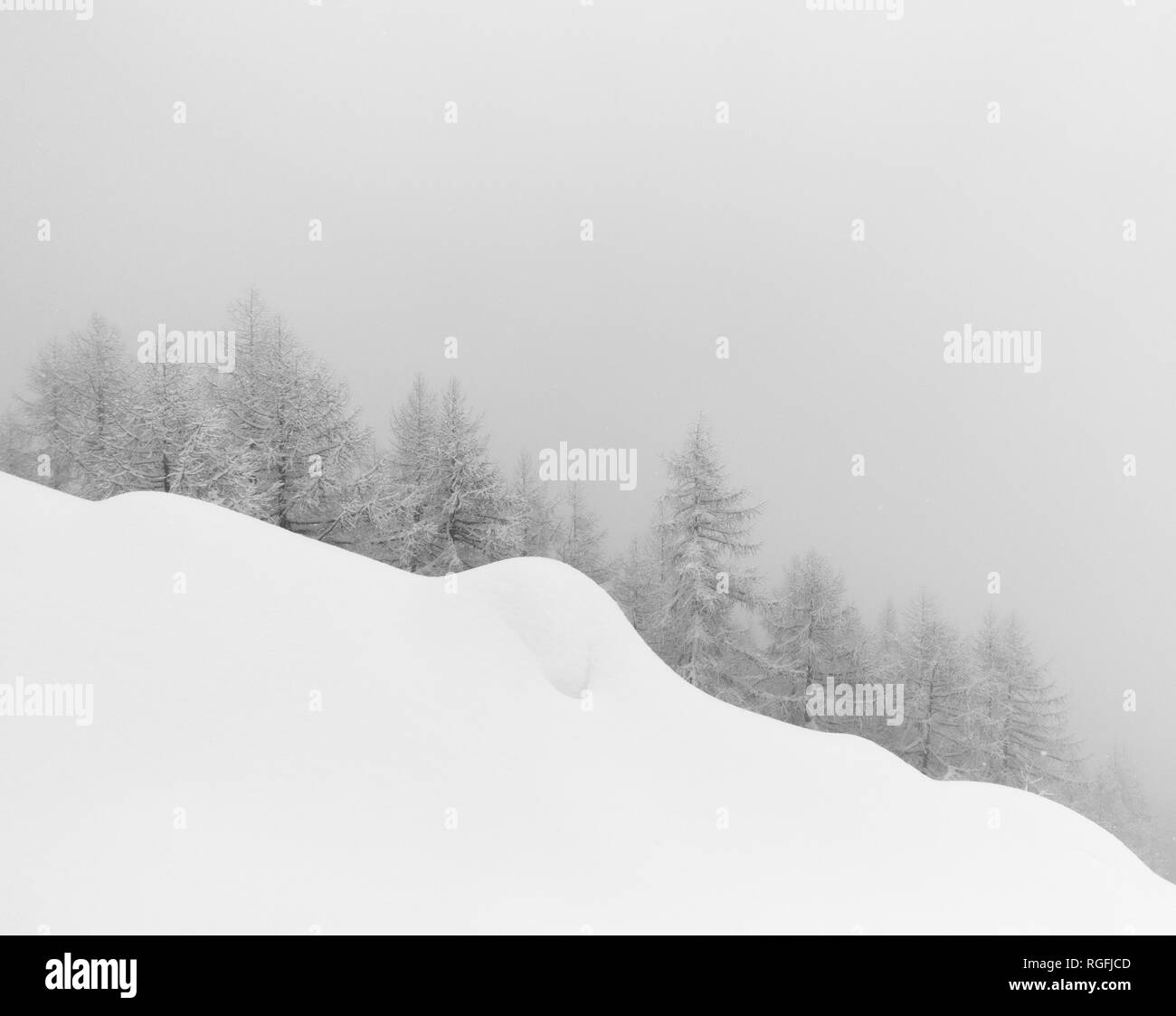 Wintery alps Black and White Stock Photos & Images - Alamy