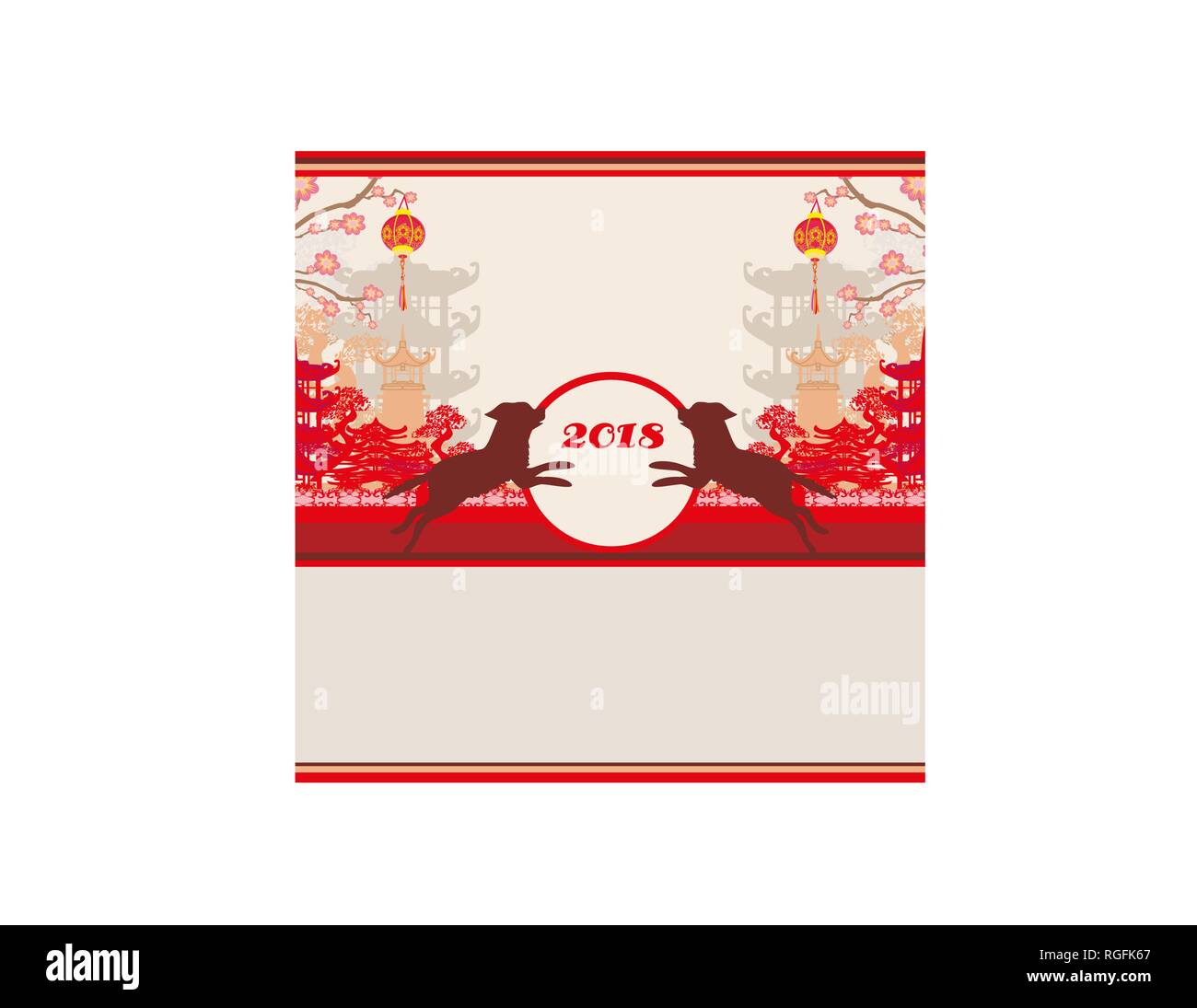 Chinese zodiac the year of Dog Stock Vector Image & Art - Alamy