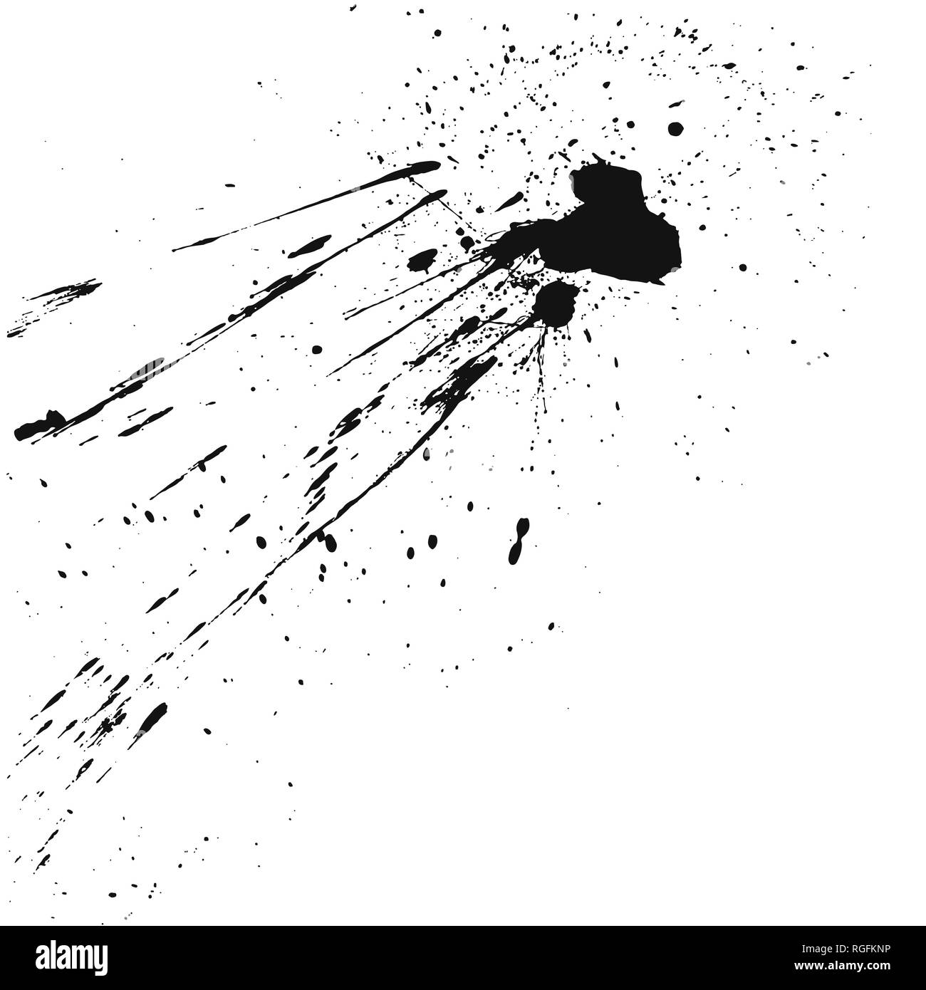 Paint splats blotch isolated on white background Stock Vector Image ...