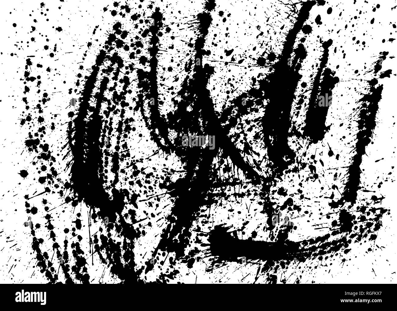 Ink blot drawing Stock Vector Images - Alamy