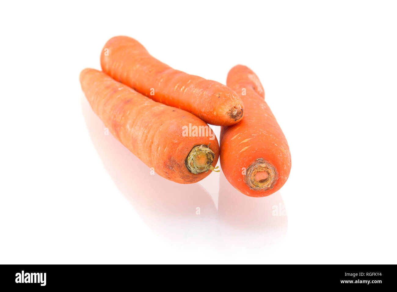 Rotten carrot isolated on white background Stock Photo - Alamy