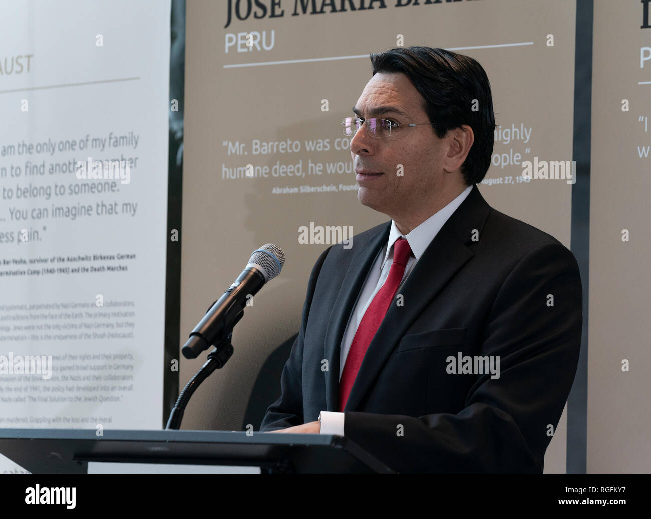 Ambassador Danny Danon speaks at opening of exhibit Beyond Duty ...