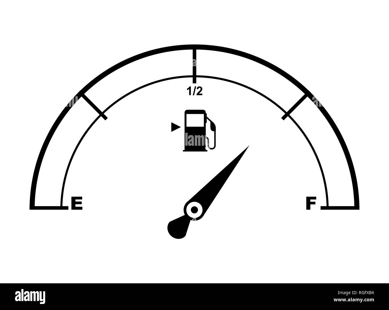 device of the fuel level of the vehicle, a simple icon Stock Vector ...