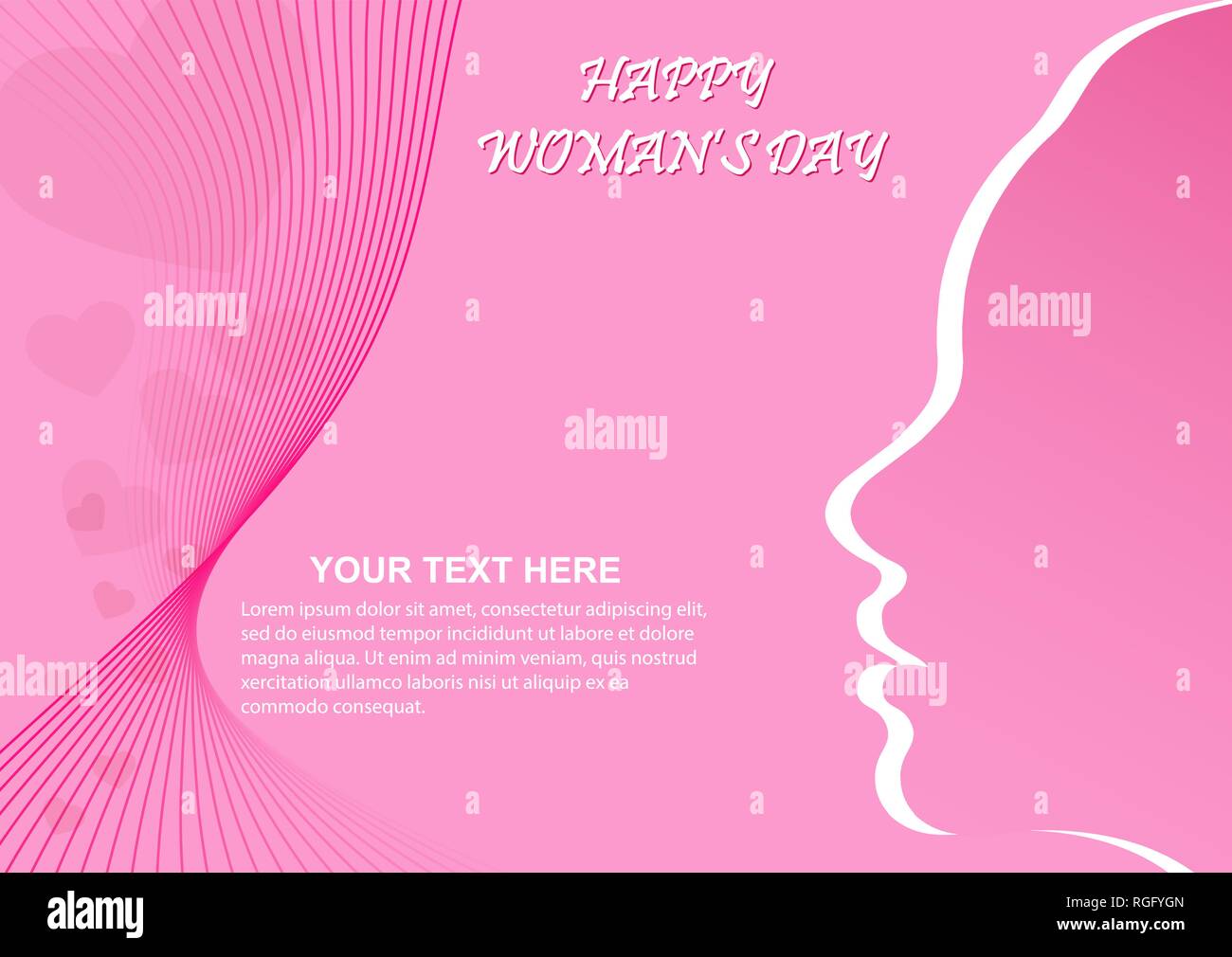 Congratulations on Women's Day, cover or postcard for congratulations ...