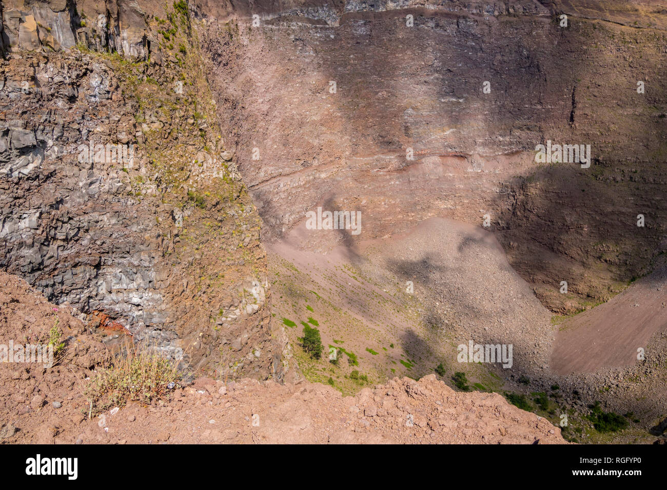 Crater Edge Top wall Mount Vesuvius, volcano, somma-stratovolcano ...