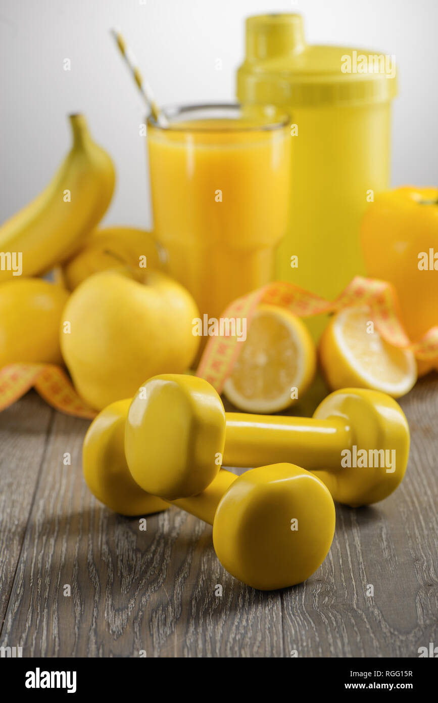 Healthy food dumbbells hi-res stock photography and images - Alamy