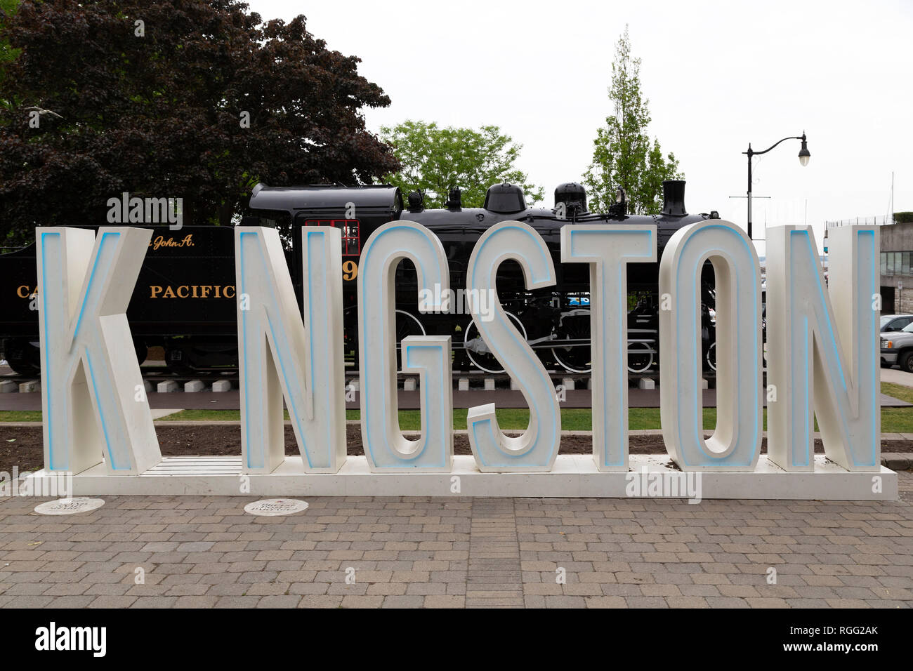 A place designed for taking photos at Kingston in Ontario, Canada. The ...