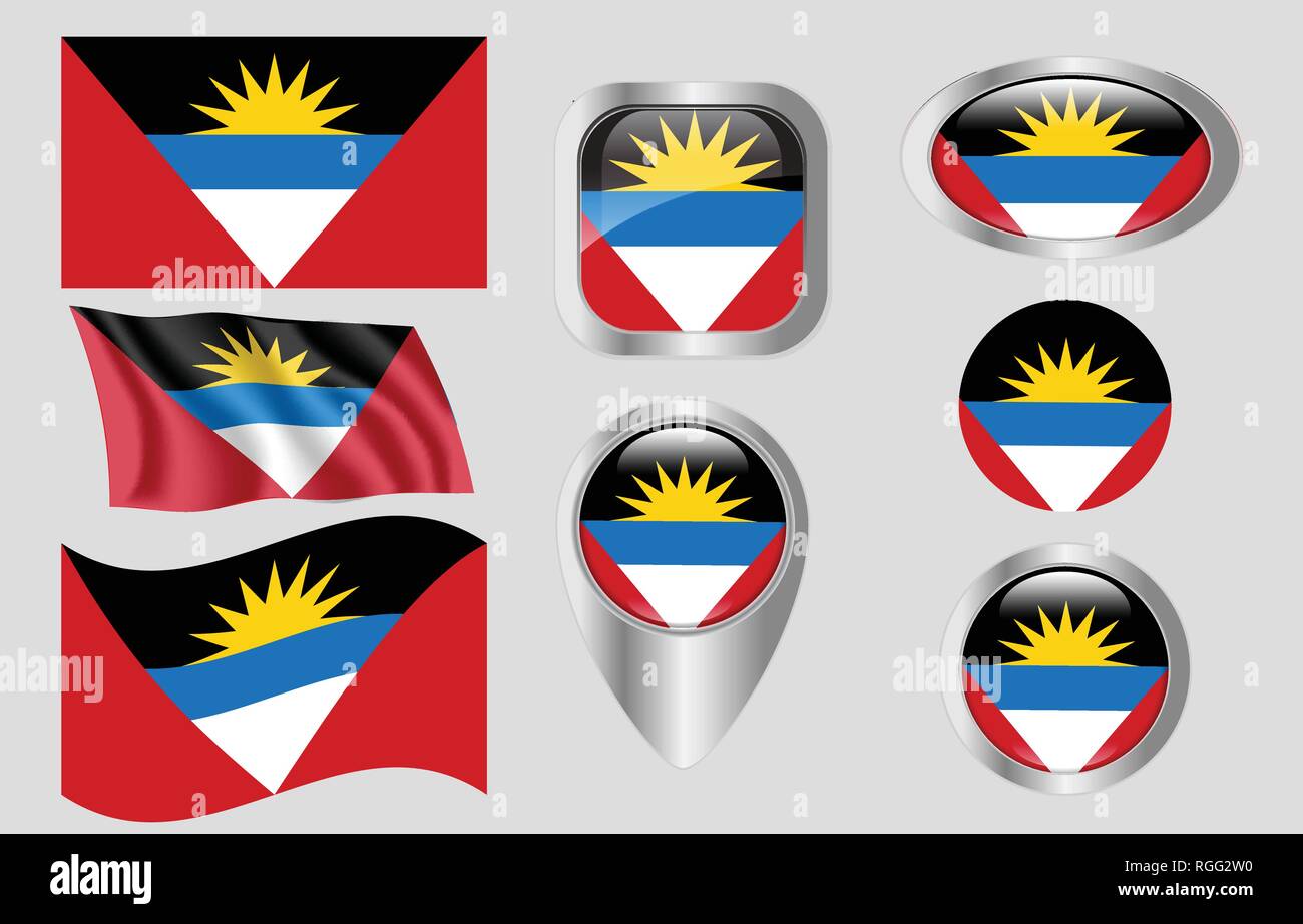 Flag of Antigua and Barbuda Stock Vector Image & Art - Alamy