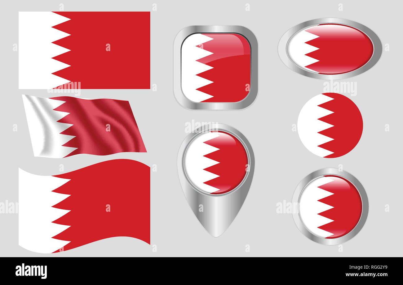Flag of Bahrain Stock Vector Image & Art - Alamy