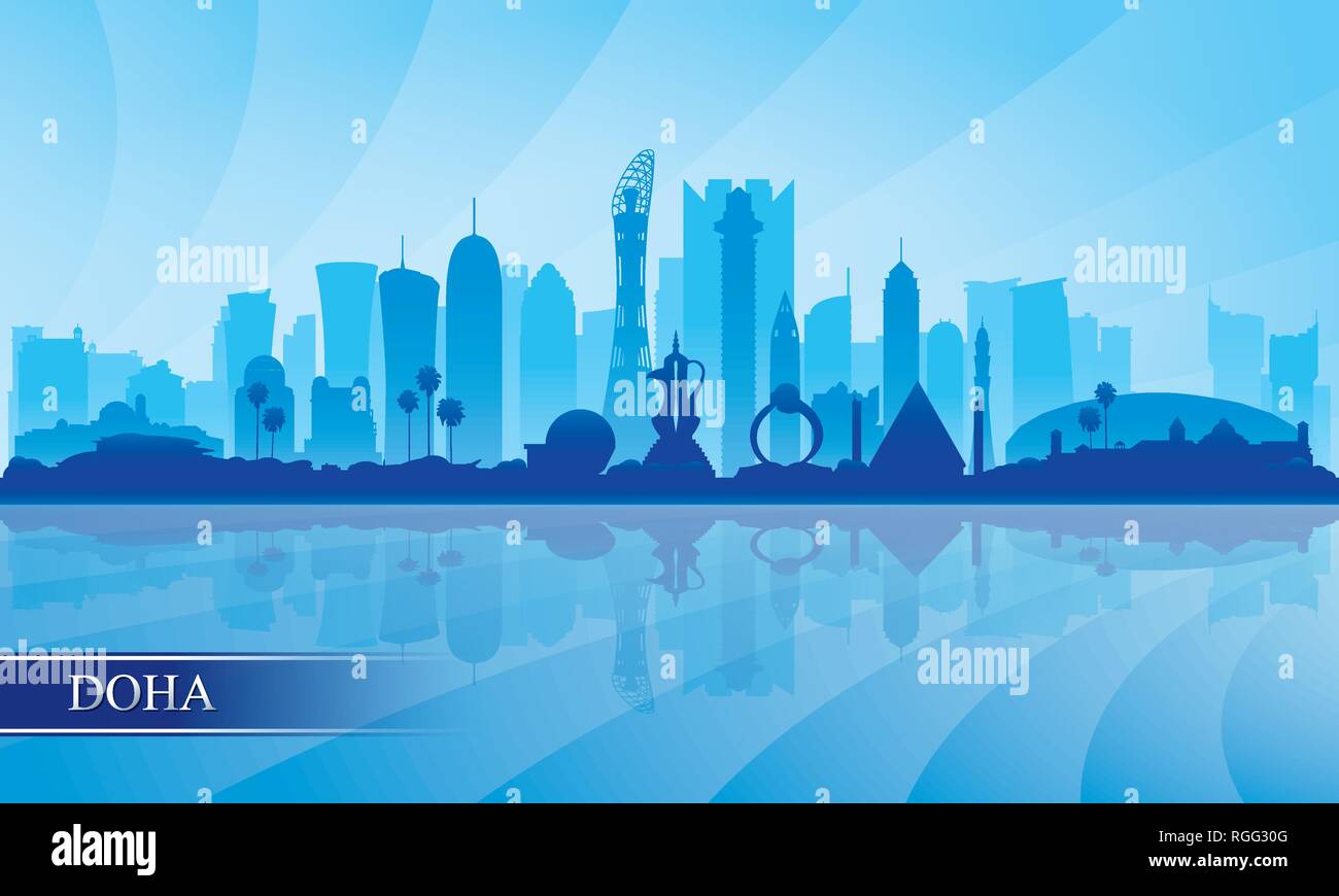 Doha city qatar city culture Stock Vector Images - Alamy