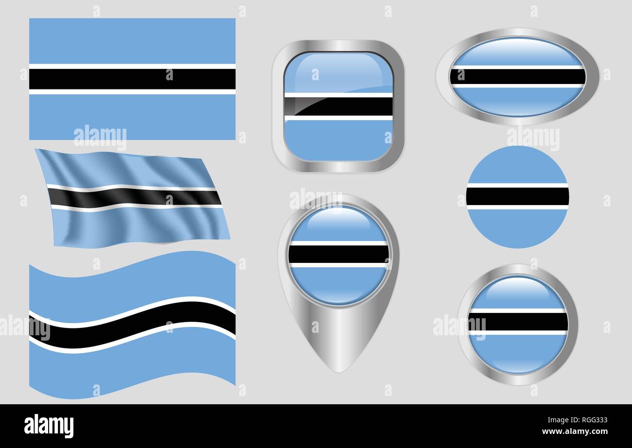 Flag of Botswana Stock Vector Image & Art - Alamy