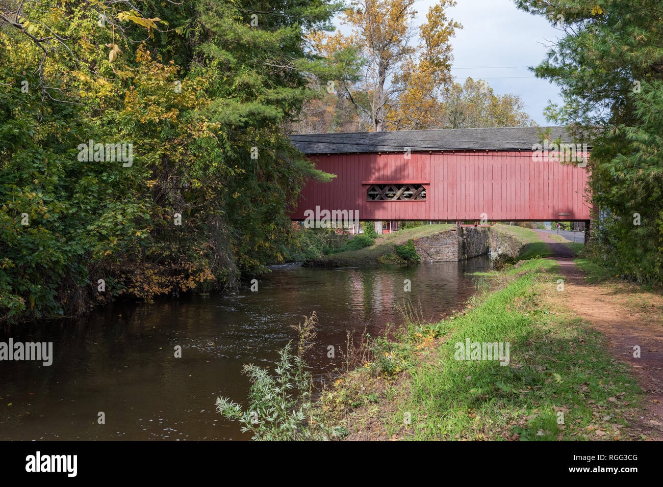 Uhlerstown covered bridge hi-res stock photography and images - Alamy