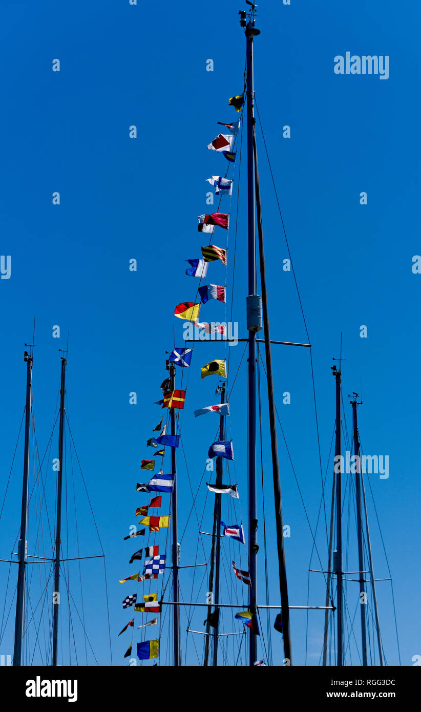 Signal flags and masts hi-res stock photography and images - Alamy