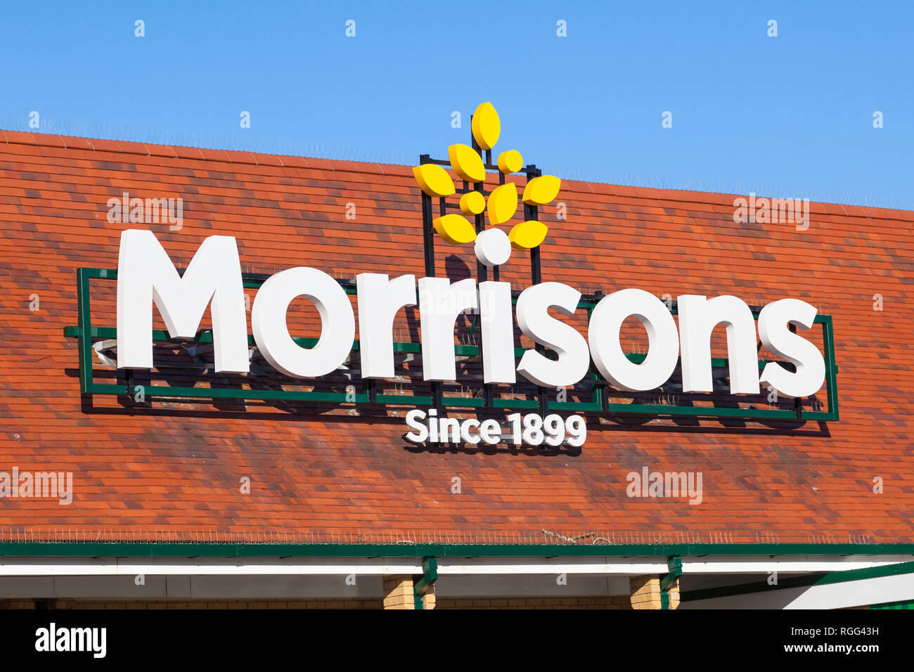 Morrisons logo hi-res stock photography and images - Alamy