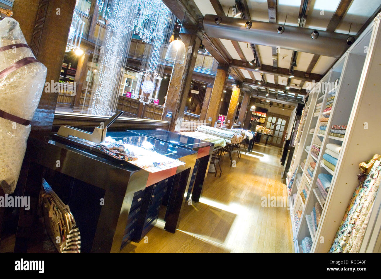 Liberty london shop interior hi-res stock photography and images - Alamy