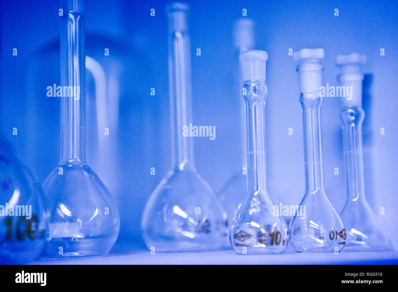 Laboratory artisan glass test tubes Stock Photo - Alamy