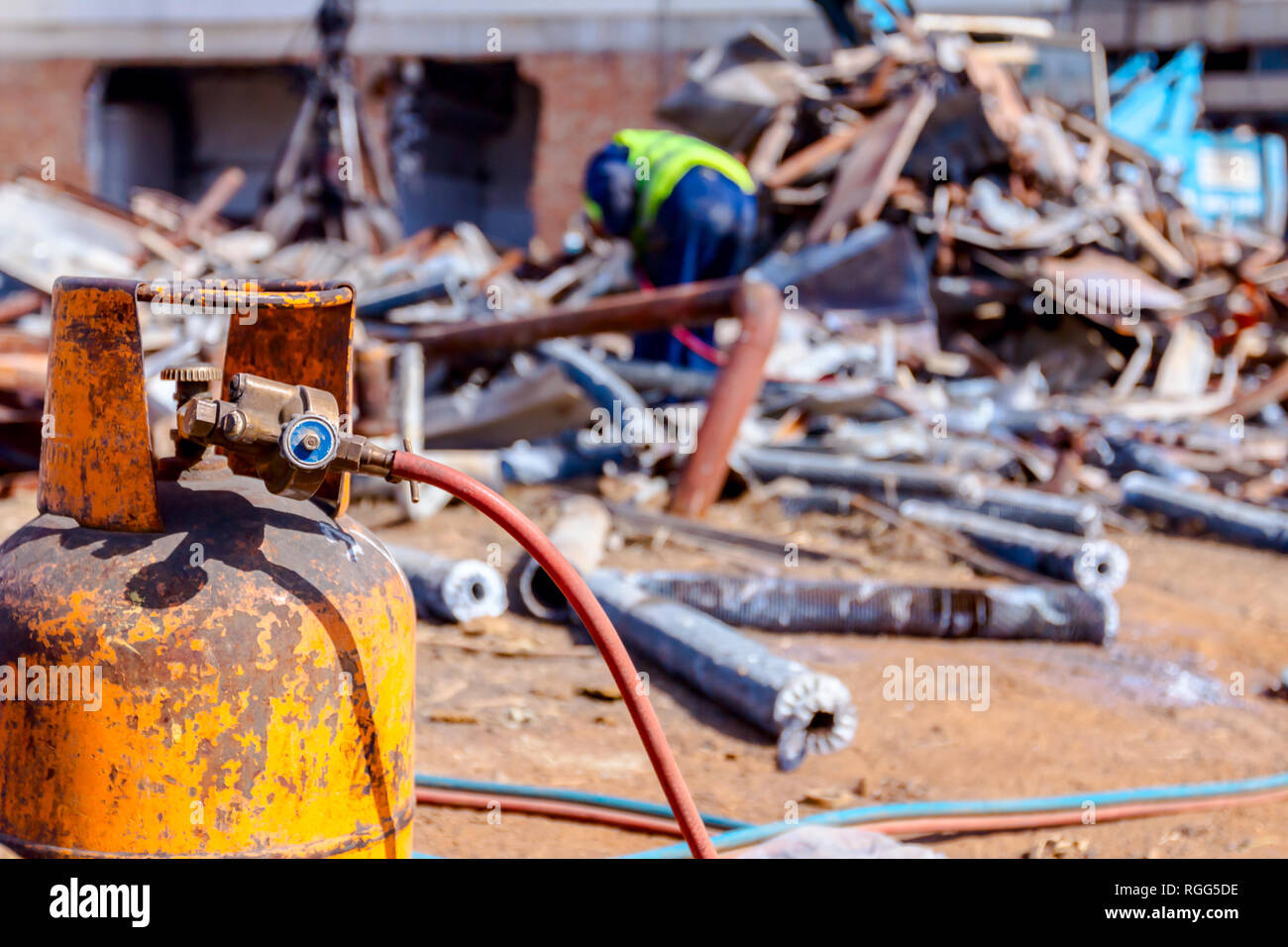 Rusted propane gas tank hi-res stock photography and images - Alamy