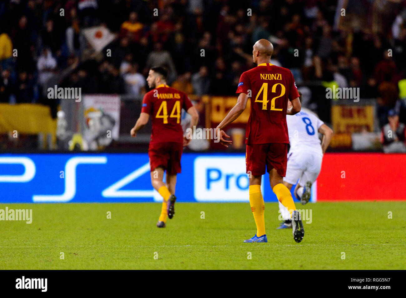 ROME - OCT 23, 2018: Steven N’Zonzi 42. AS Roma - CSKA Moscow. UEFA ...