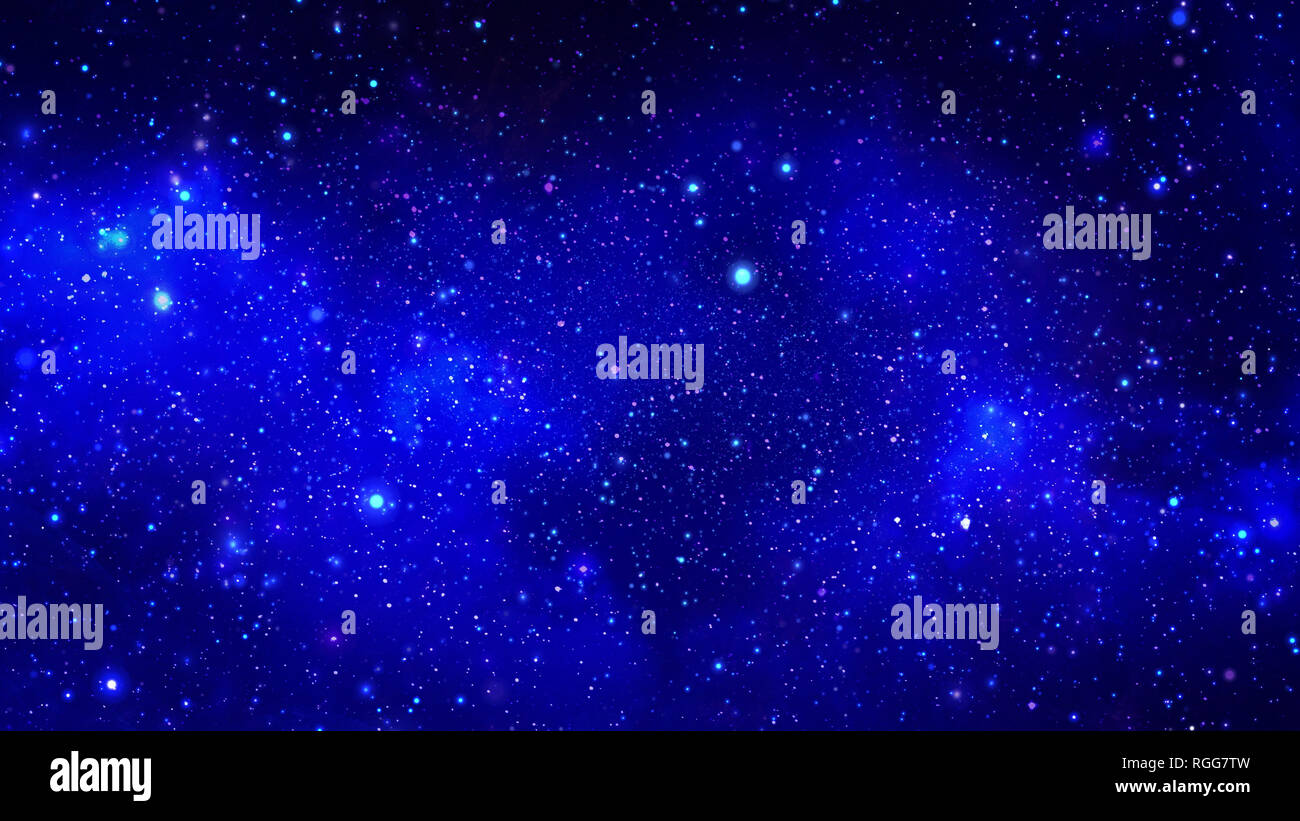 3D rendering of a stellar nebula and cosmic dust, cosmic gas clusters ...