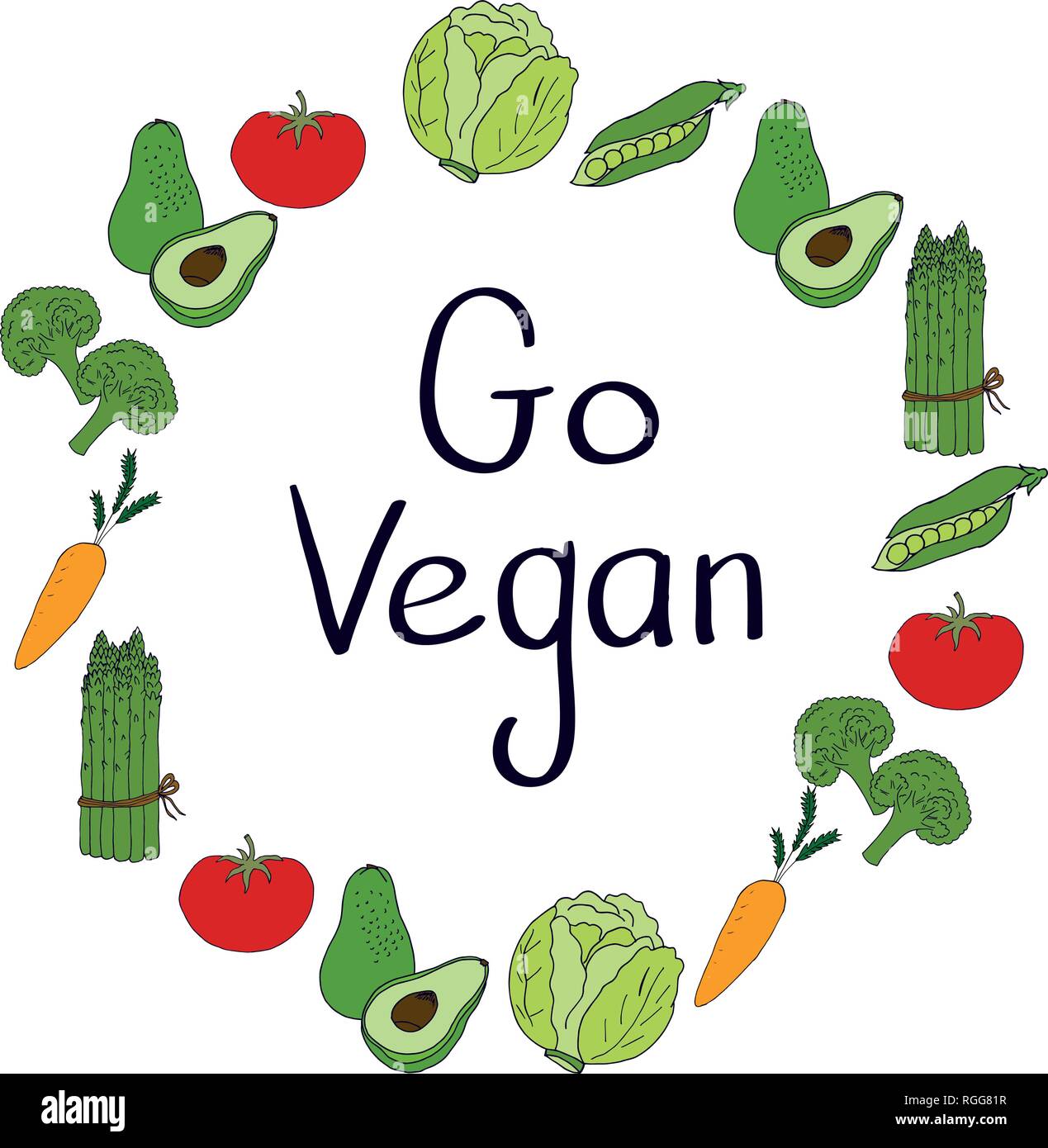 Vegan product label. World vegan day. Hand drawn rustic frame with ...