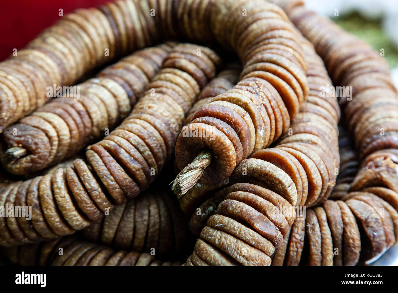 String of figs, Old Delhi, India Stock Photo - Alamy