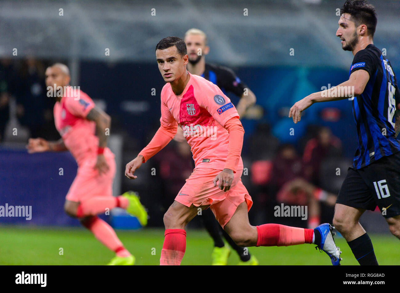 Milan - Nov 6, 2018: Philippe Coutinho 7. FC Internazionale - FC ...