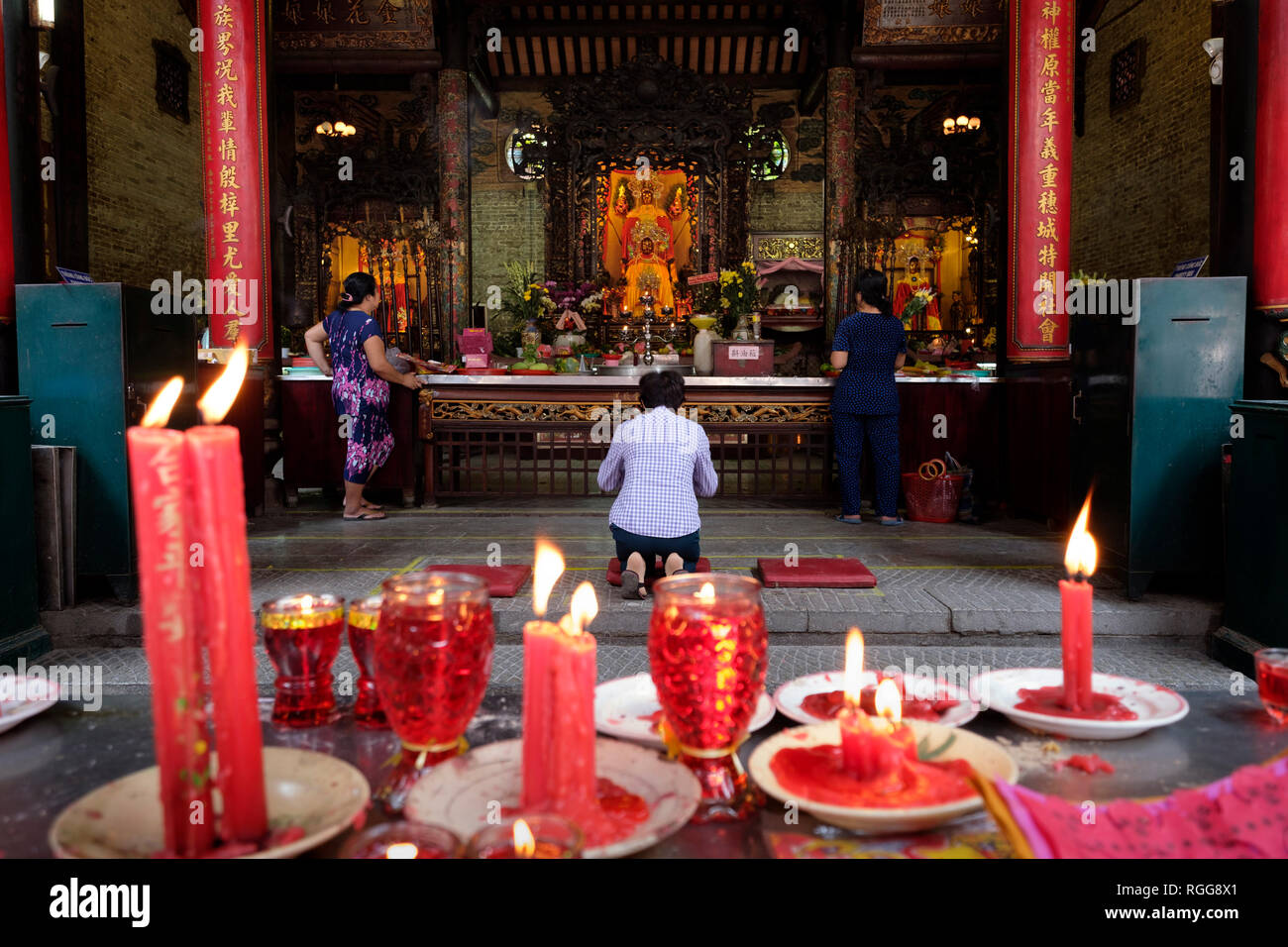 Chua Ba Thien Hau Temple aka Ba Thien Hau Pagoda in Ho Chi Minh City ...