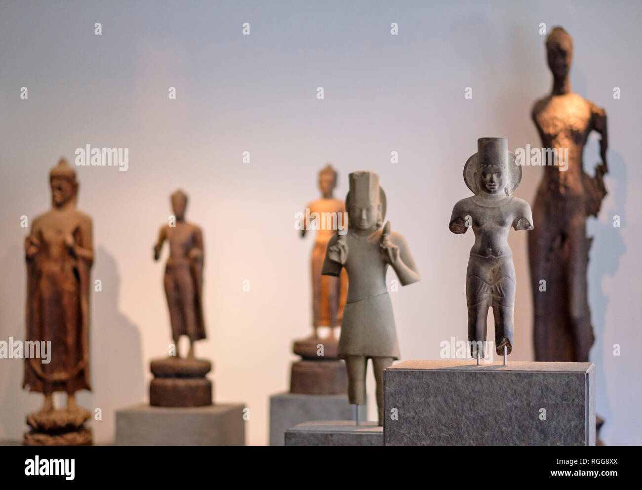 Oc Eo sculptures at the History Museum in Ho Chi Minh City, Vietnam ...