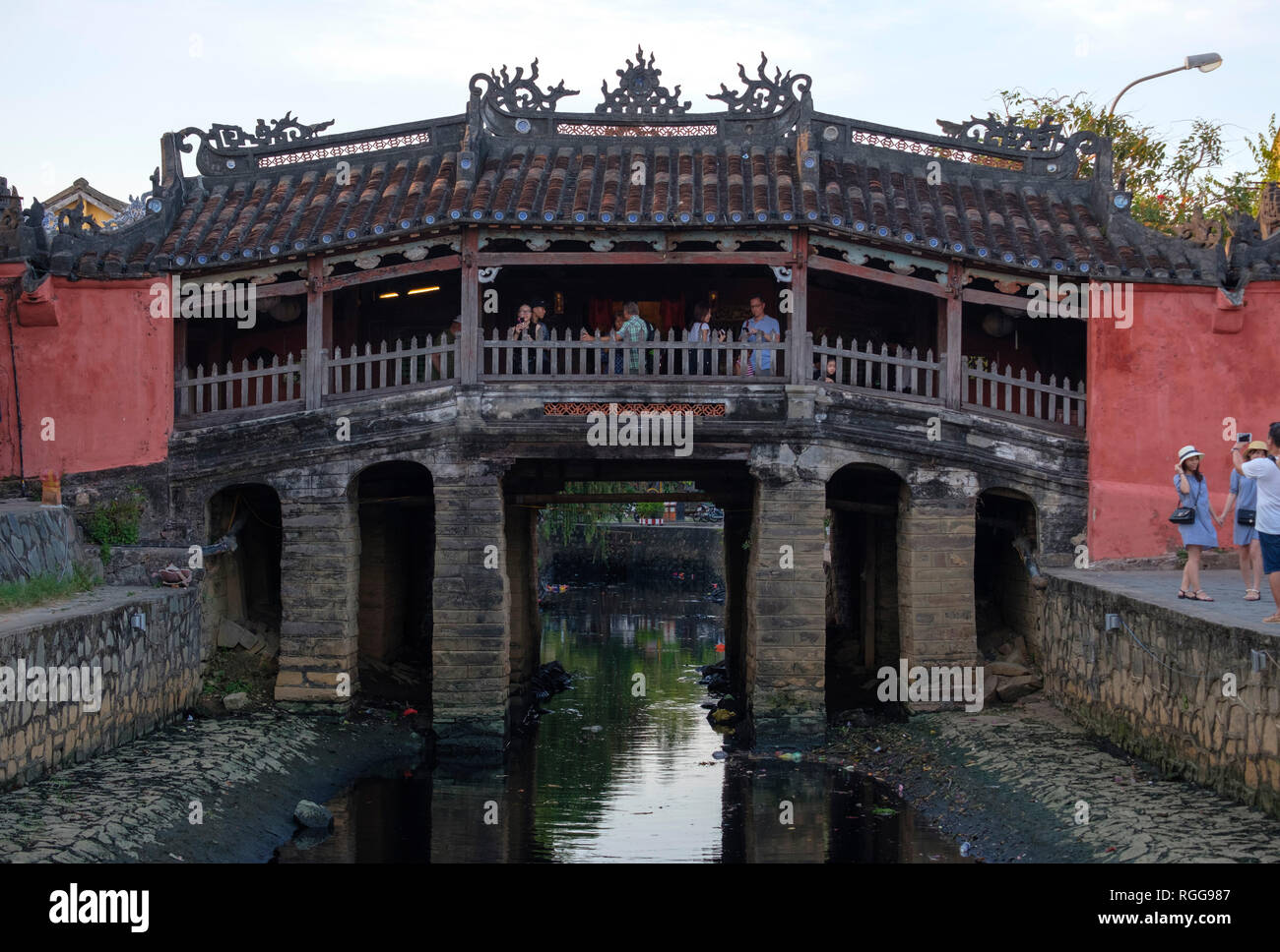 Japanese Covered Bridge aka Cau Chua Pagoda in Hoi An, Vietnam Stock ...