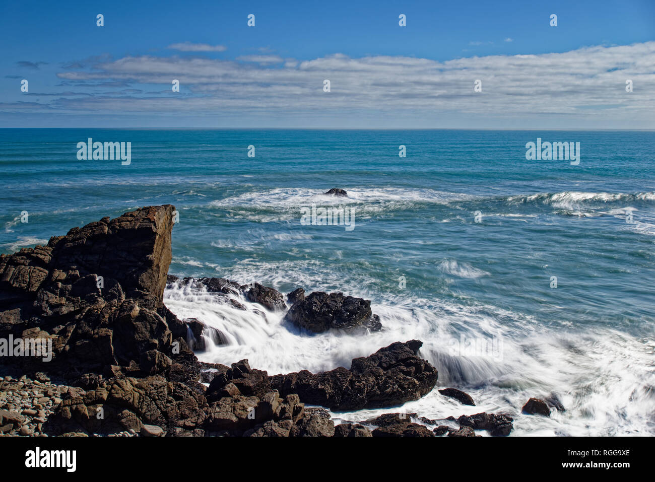 Cape Foulwind viewed from the Cape Foulwind walkway, Westport on New ...