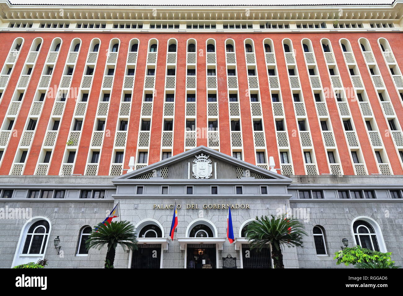 Current Palacio del Gobernador building on the site of the ancient Governor-General's residence ...