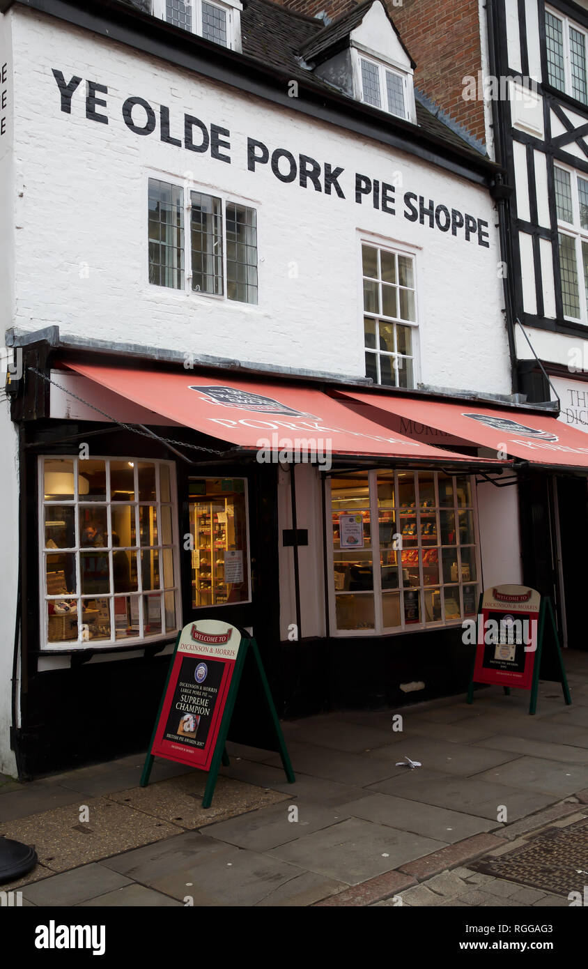 Ye Olde Pork Pie shop in Melton Mowbray, Leicestershire Stock Photo - Alamy