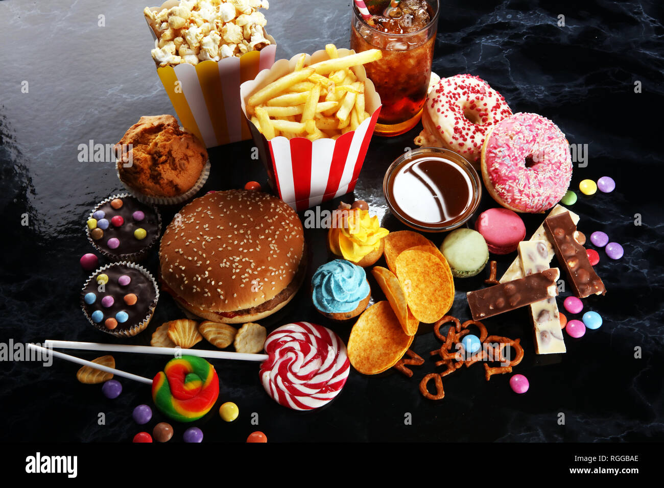 Junk Food Collage Heart