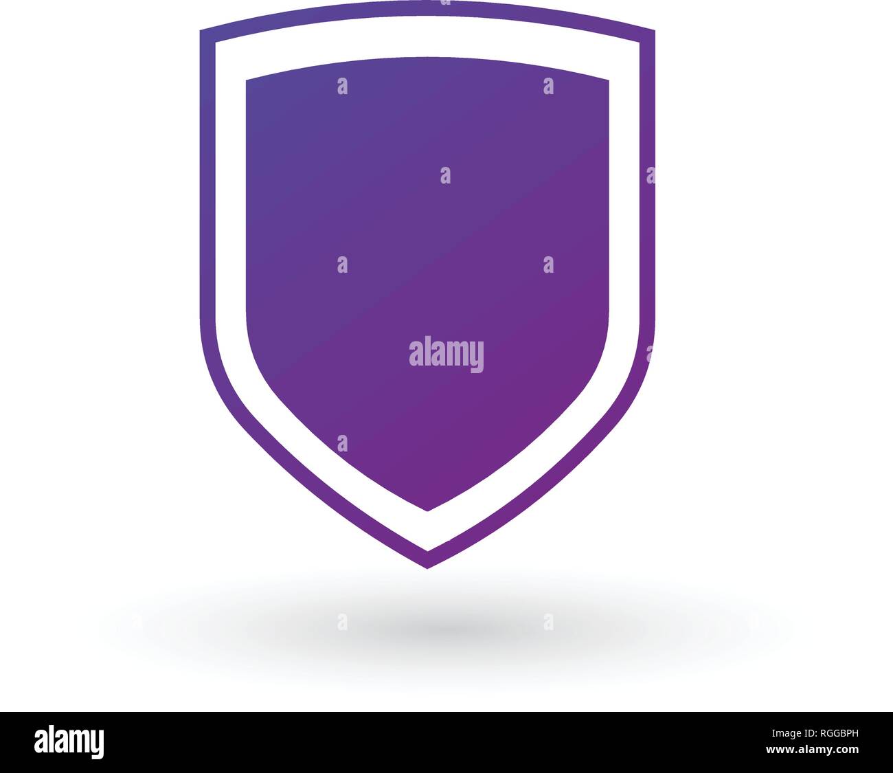 Abstract security vector icon illustration isolated on white . Shield icon. Lock icon Stock ...