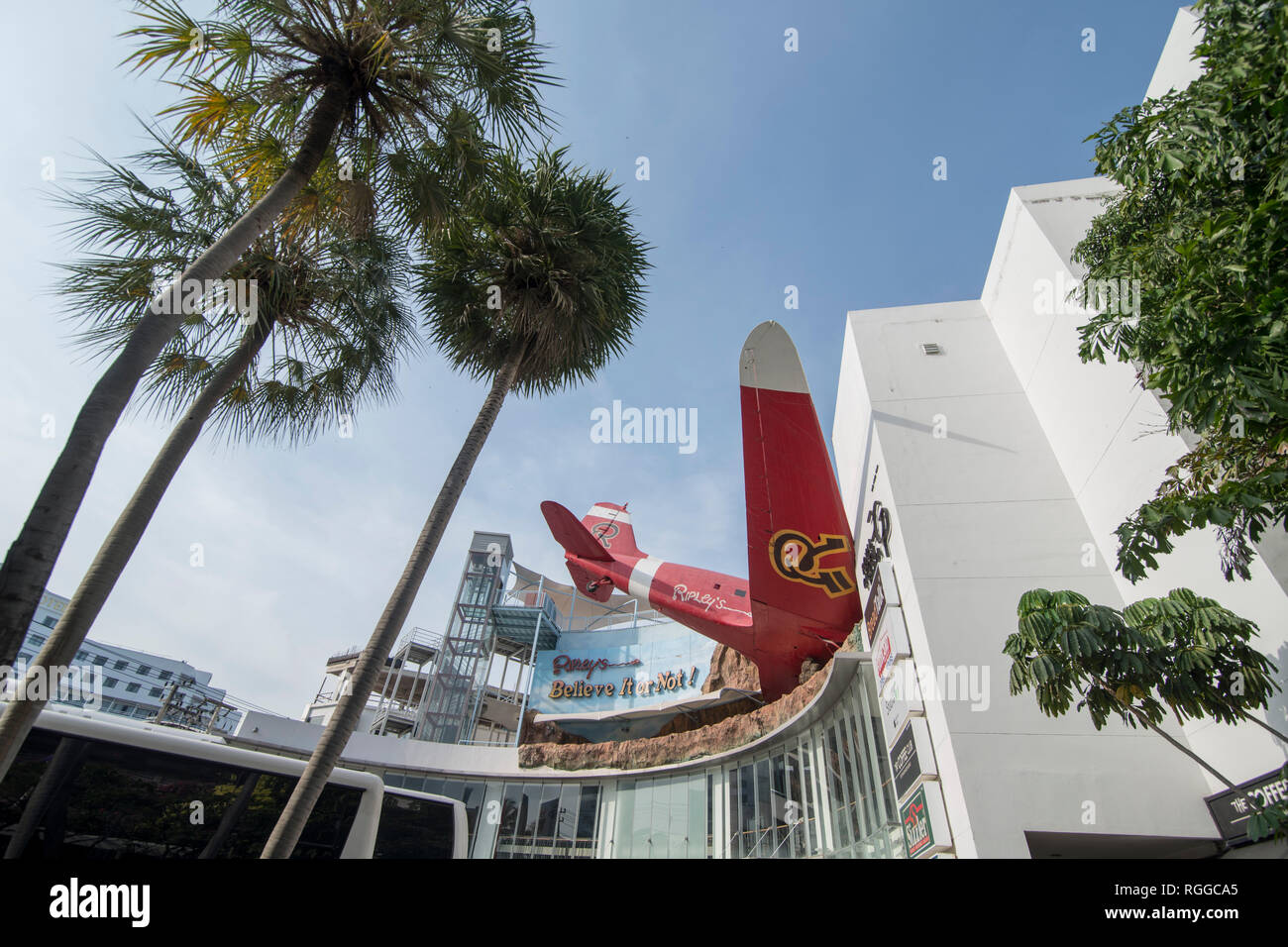 a airplane Decoration at the Royal Garden Plaza Shopping Mall in the ...