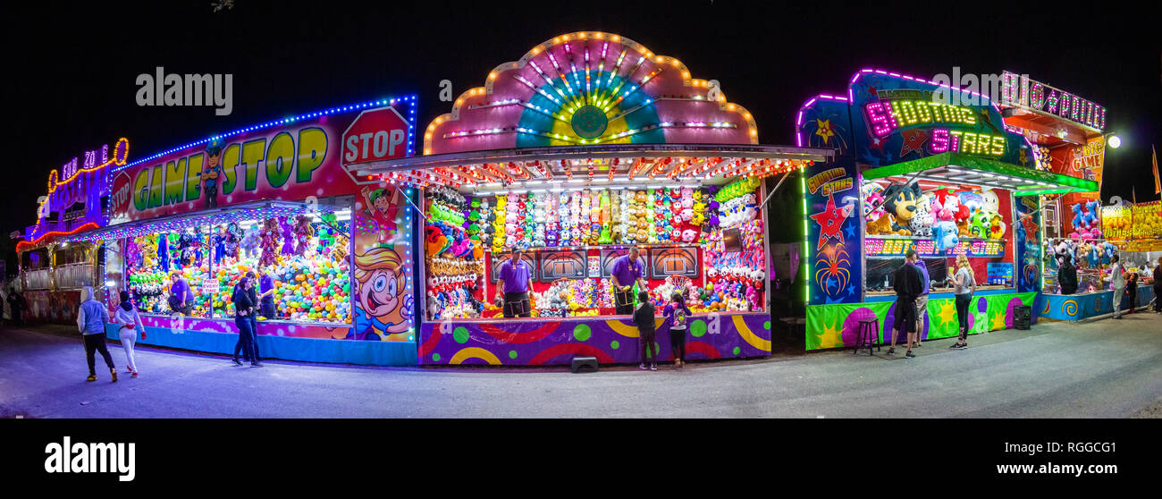 Night at the Manatee County Fair at the Manatee County Fairgrounds in ...