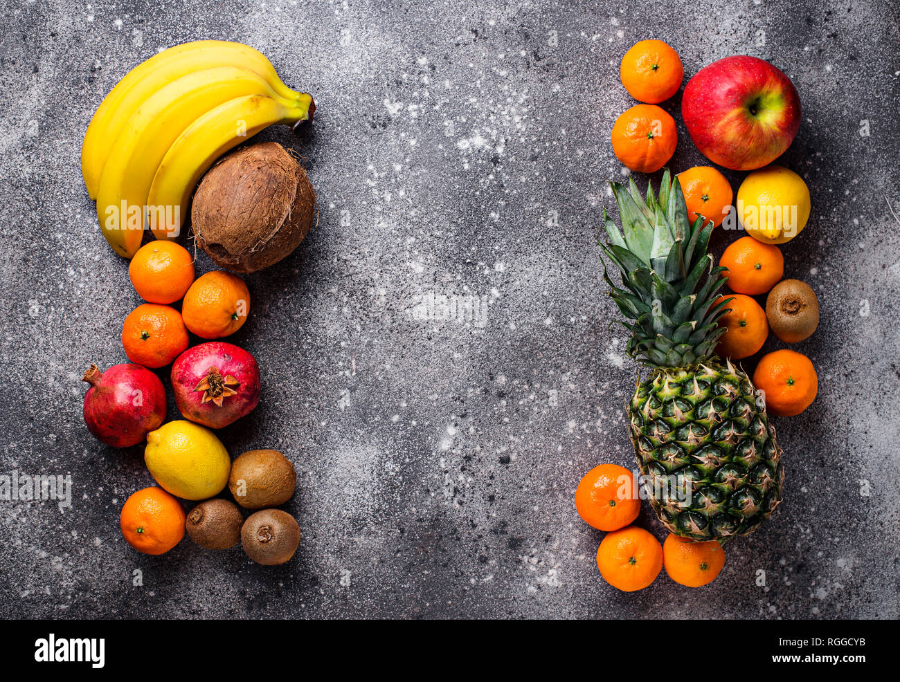 Assortment of fresh tropical fruits Stock Photo - Alamy