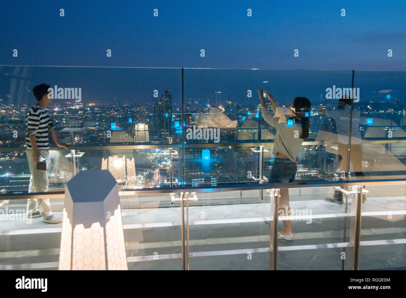 the view from the Rooftop Bar at the Grand Centre Point Pattaya in the ...