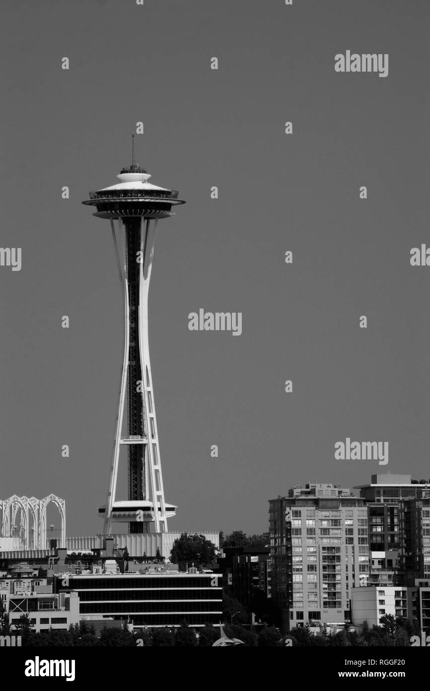 Seattle skyline Black and White Stock Photos & Images - Alamy